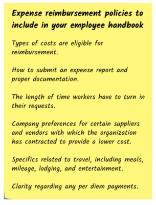 5 things employees need to know about expense reimbursement